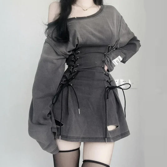 Gothic Lace Mesh Inner Velvet Button Romper Jumpsuit – ROCK 'N DOLL