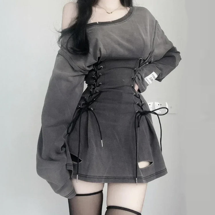 Gothic Lace Mesh Inner Velvet Button Romper Jumpsuit – ROCK 'N DOLL